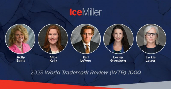 Ice Miller and Five Partners Ranked in 2023 World Trademark Review 1000