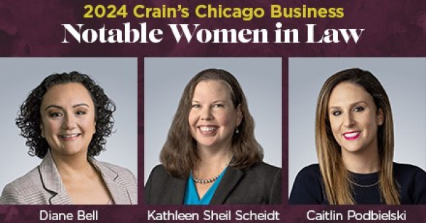 Three Ice Miller Partners Named 2024 Crain’s Chicago Business Notable Women in Law