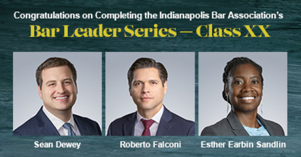 Three Ice Miller Lawyers Complete Indianapolis Bar Association’s Bar ...